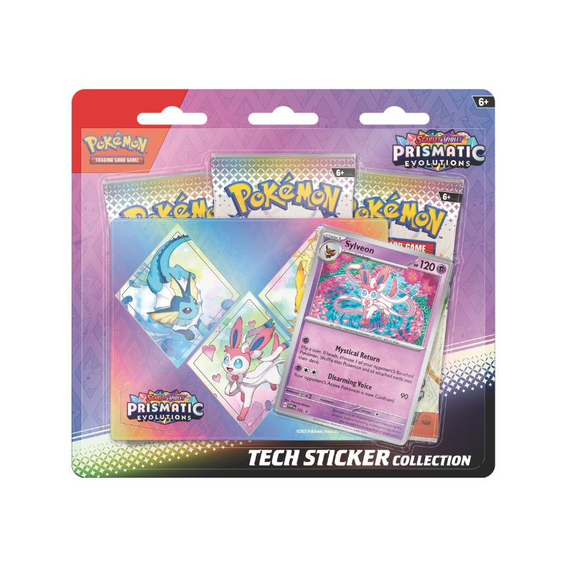 Prismatic Evolutions Tech Sticker Collection Preorder – PokeNerds