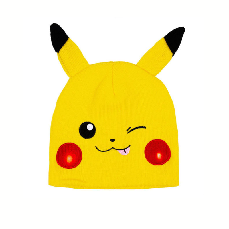 Pokemon Pikachu Beanie with LED Cheeks – PokeNerds
